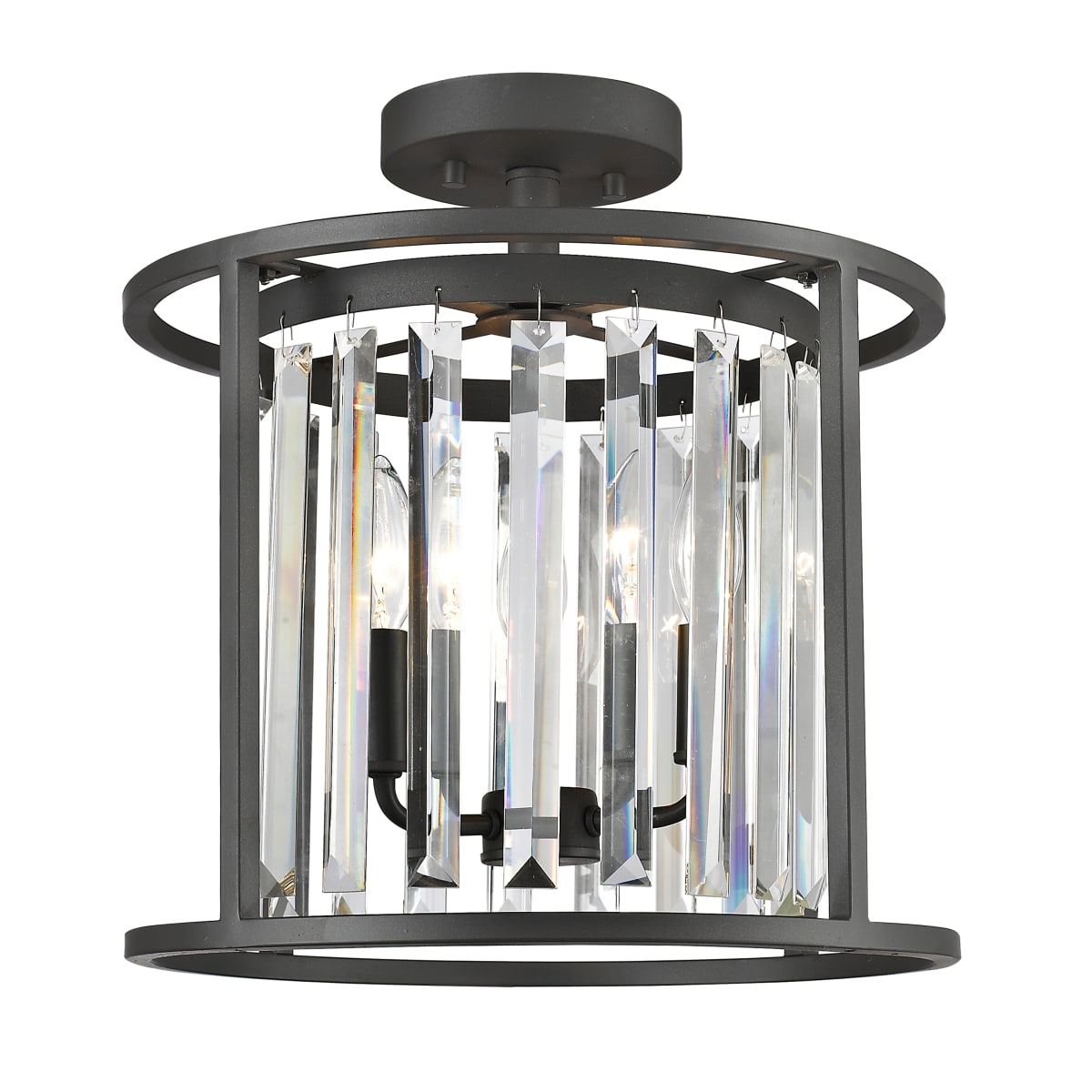 Z-Lite 439SF14-BRZ Monarch 3 Light 14" Wide Beveled | Build.com