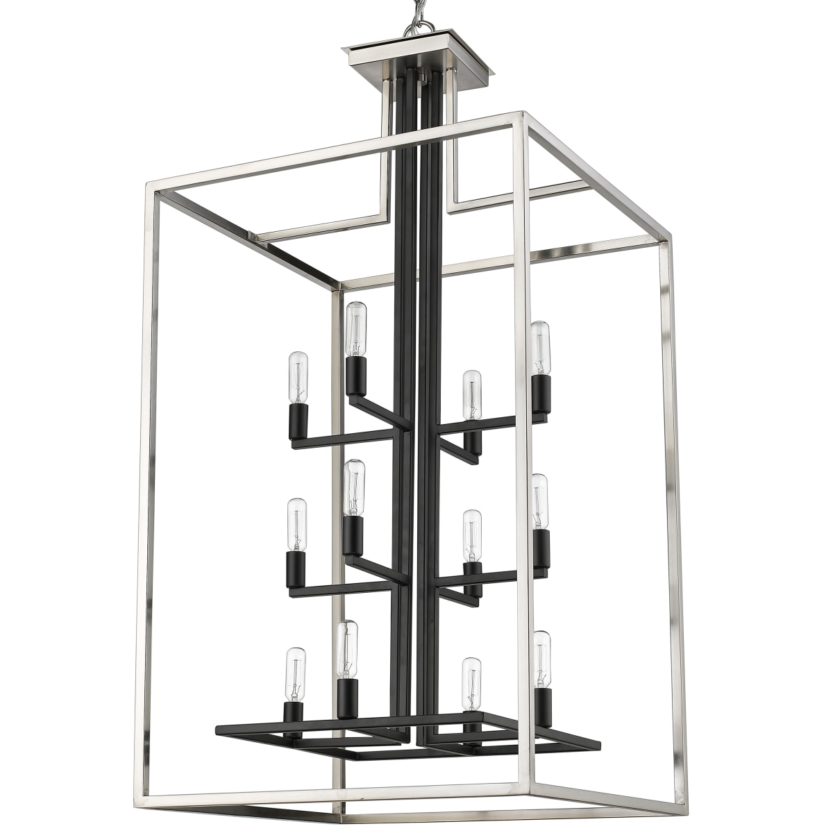 Z-Lite 456-12BN-BK Quadra 12 Light 20" Wide | Build.com