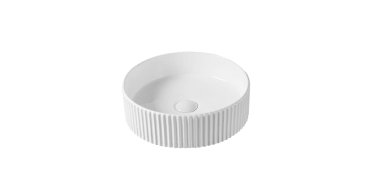 A and E Bath and Shower Ansel 15-3/4" Circular Ceramic Vessel Bathroom ...
