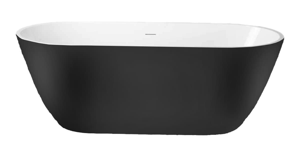 A and E Bath and Shower BT-307-55-BR Lilac 55" Free Standing Acrylic ...