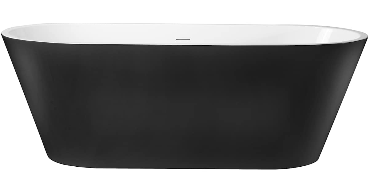 A and E Bath and Shower BT-324-59-BR Arcadia 59" Free Standing Acrylic ...