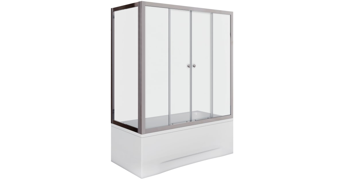 A and E Bath and Shower Dauphin-KIT Modern 78" High x 30" Wide x 59 ...