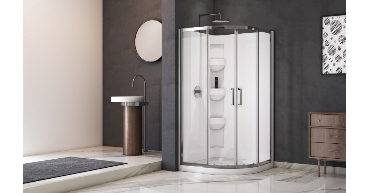 A and E Bath and Shower Limon 38 Limon 76" High x 38" Wide Shower ...