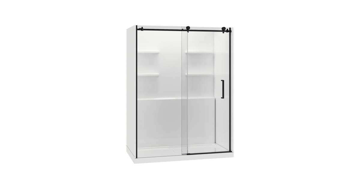 A and E Bath and Shower Pfanner-3060-BLK-KIT Pfanner Sliding Semi ...