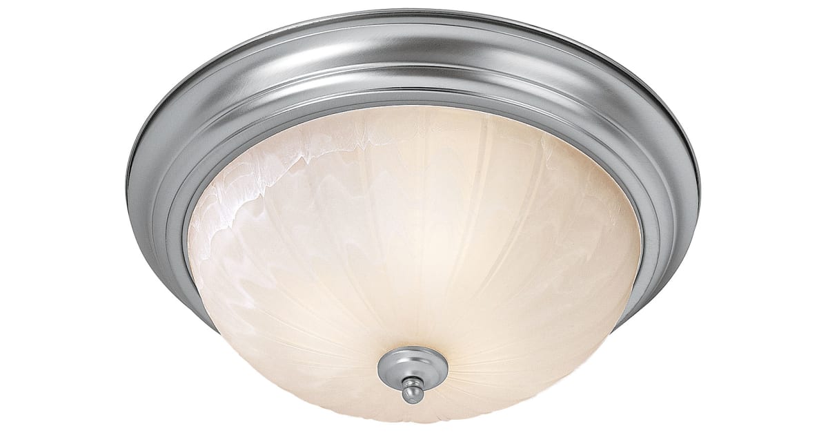 Access Lighting 20618-BS/ALM Two Light Down Lighting Flush Mount ...