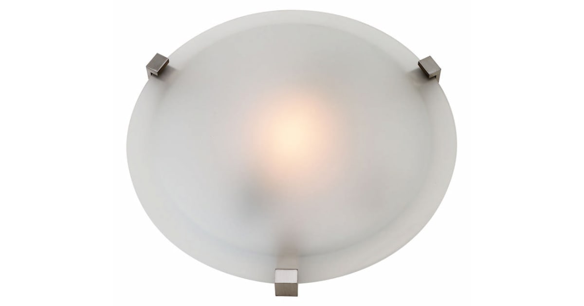 Access Lighting 50061-SAT/FST Cirrus 1 Light Flush Mount Ceiling ...