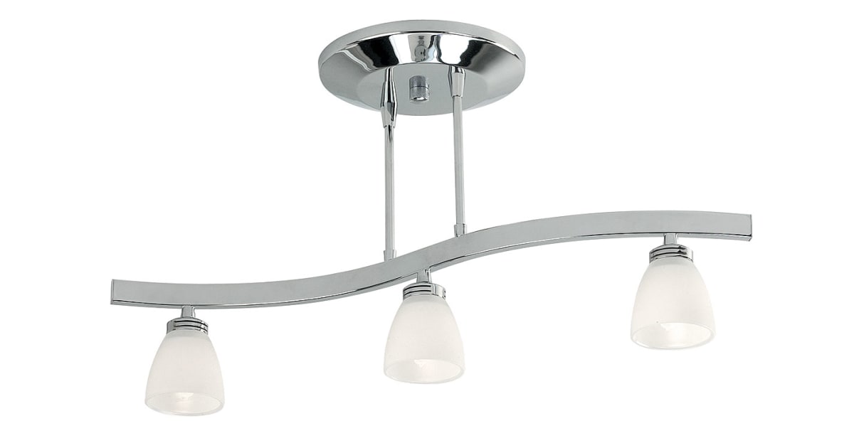 Access Lighting 63803-CH/OPL Three Light Down Lighting Semi Flush ...