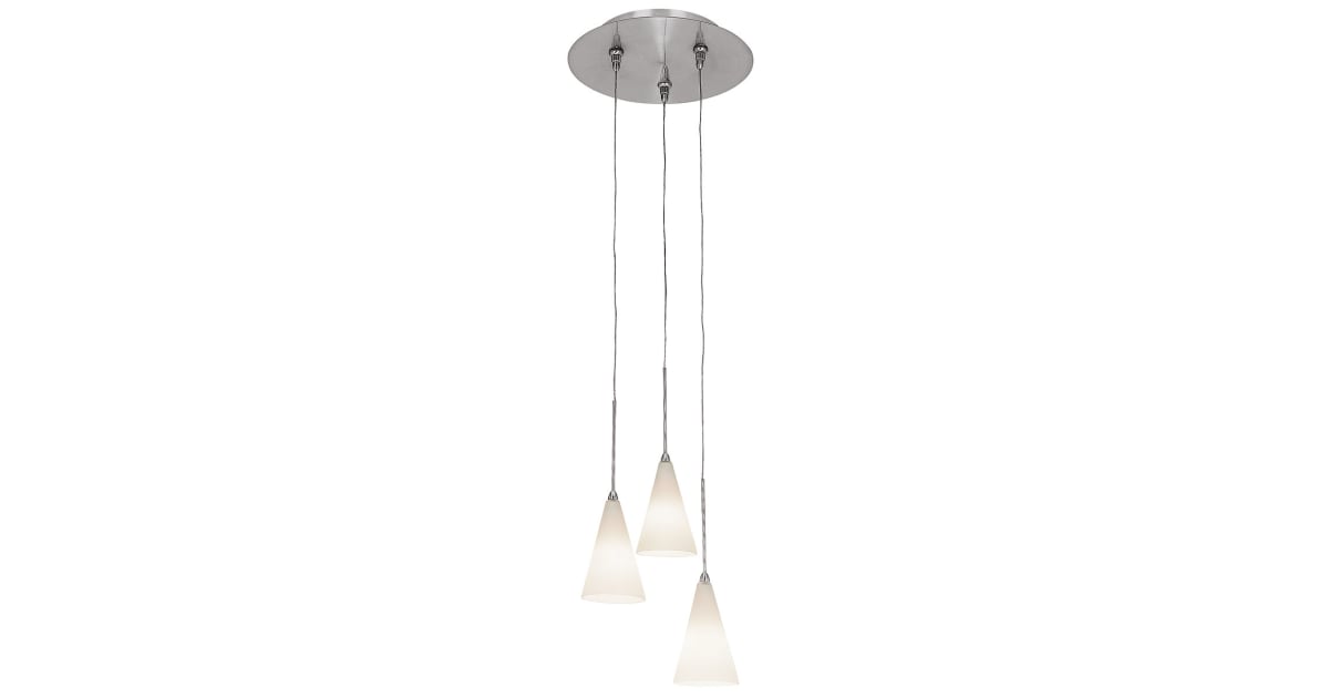Access Lighting 87113UJ-BS/OPL Three Light Down Lighting Mini Pendants ...