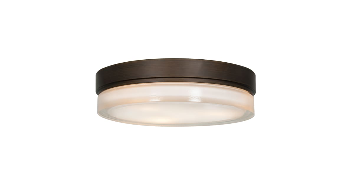 Access Lighting 20776-BRZ/OPL 3 Light 11" Wide Flush Mount Ceiling ...