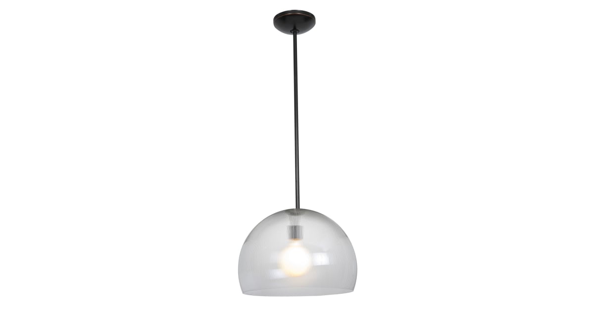 Access Lighting 23760-1R-BRZ/APCL Acrolite 1 Light Bronze Downrod Bowl ...