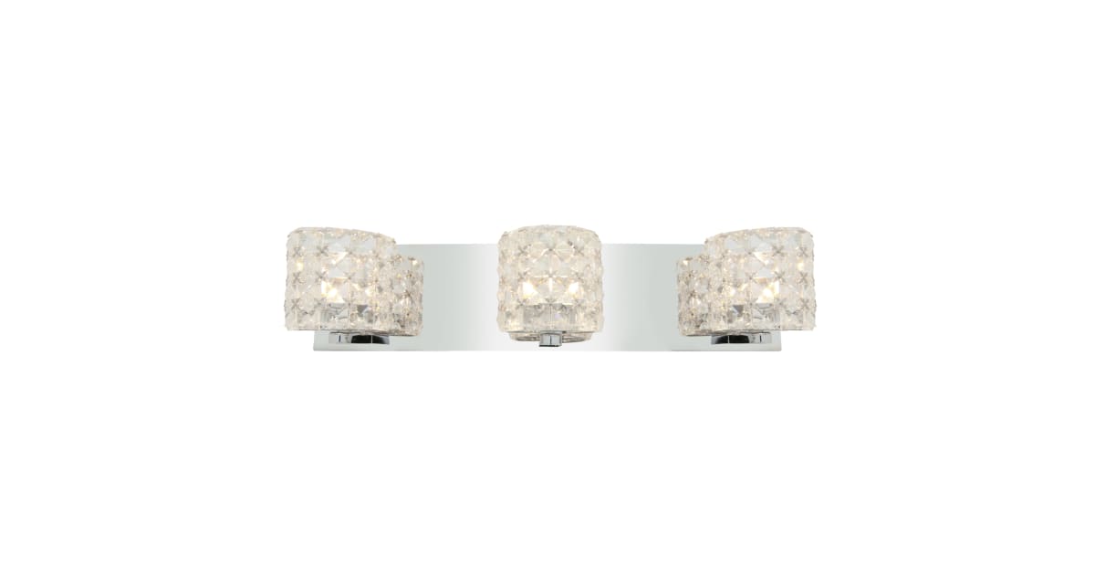 Access Lighting 23921-CH/CCL Prizm 3 Light 20" Wide Vanity Light with ...