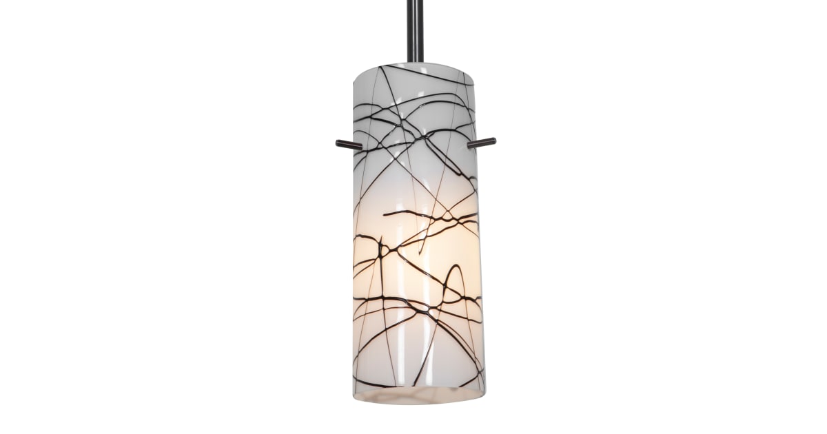 Access Lighting 28030-1R-ORB/BLWH Cylinder 4" Wide Pendant | Ferguson Home