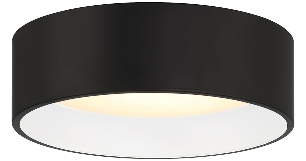 Access Lighting 49930LEDDCS-MBL/WHT Cody 13" Wide LED Flush Mount Drum ...