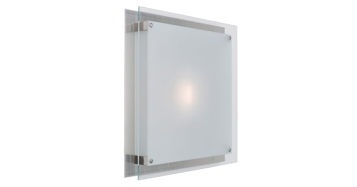 Access Lighting 50031LEDD-BS/FST Vision 12" Wide LED Flush Mount Square ...