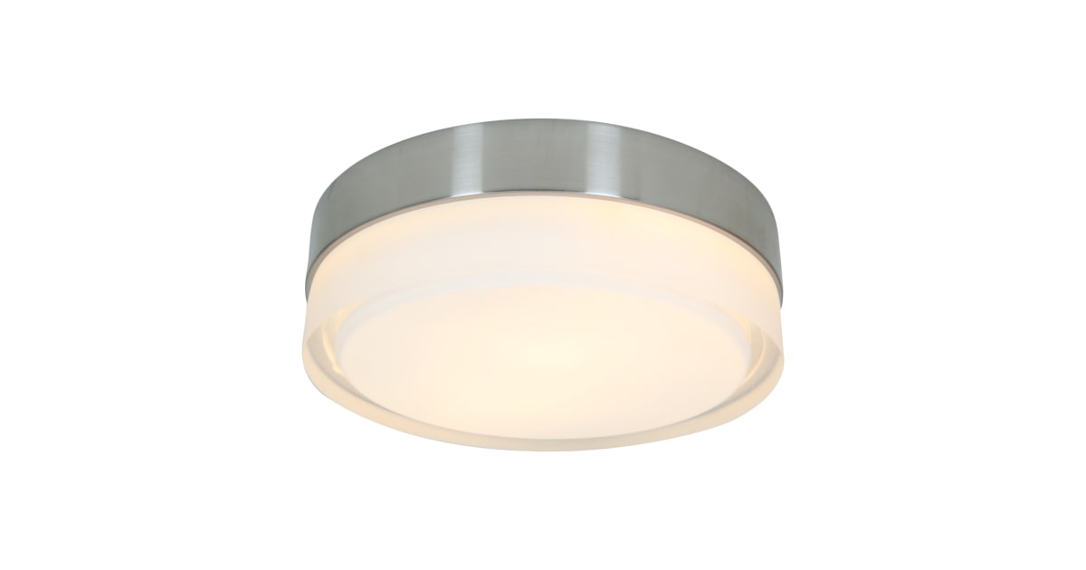 Access Lighting 50200-BS/CLFR Geo 2 Light Flush Mount Ceiling Fixture ...