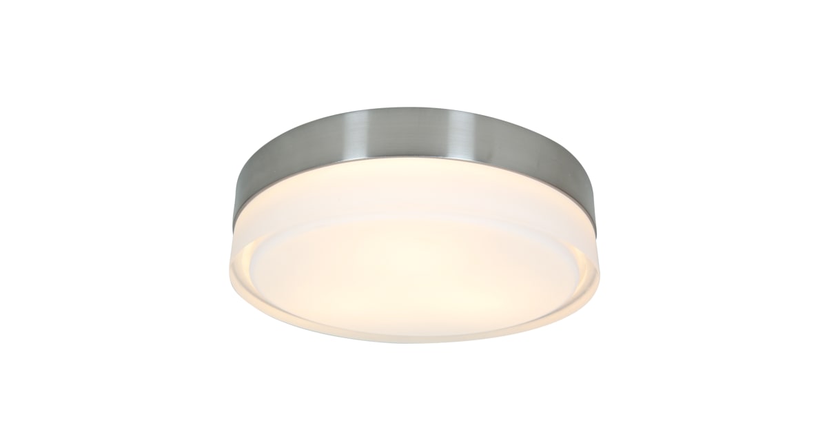 Access Lighting 50201-BS/CLFR Geo 3 Light Flush Mount Ceiling Fixture ...
