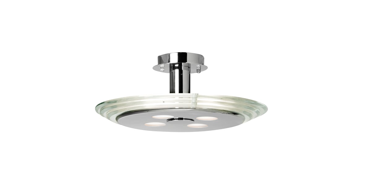 Access Lighting 50477-CH/CCL Silica 4 Light Semi-Flush Ceiling Fixture ...