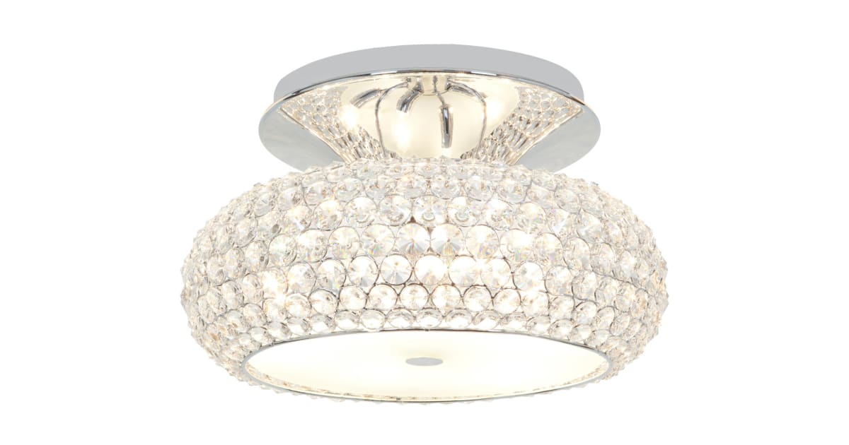 Access Lighting 51002-CH/CCL Kristal 3 Light Semi-Flush Ceiling Fixture ...