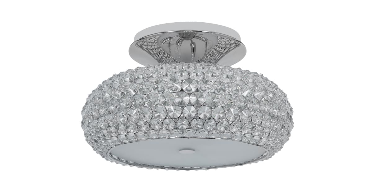 Access Lighting 51003-CH/CCL Kristal 6 Light Semi-Flush Ceiling Fixture ...
