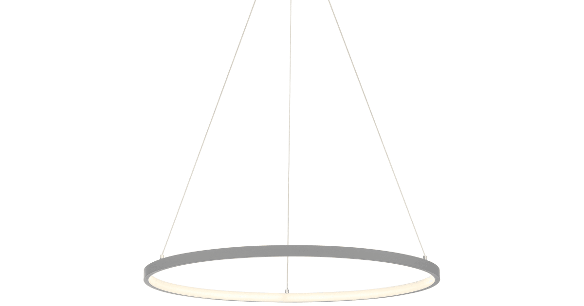 Access Lighting 52068LEDD-GRY/ACR Anello 24" Wide LED Ring Chandelier ...