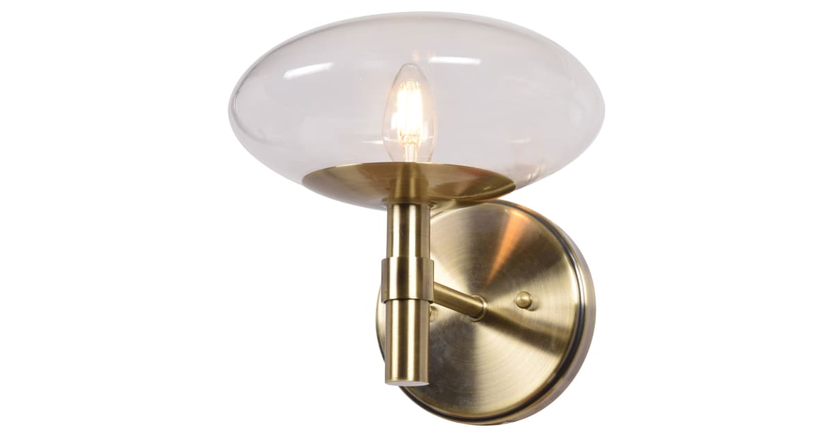 Access Lighting 52091LEDDLP-BB/CLR Grand Single Light 9" Tall LED Wall ...