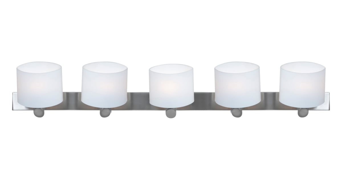 Access Lighting 62265-BS/OPL Vapor 5 Light Vanity | Ferguson Home