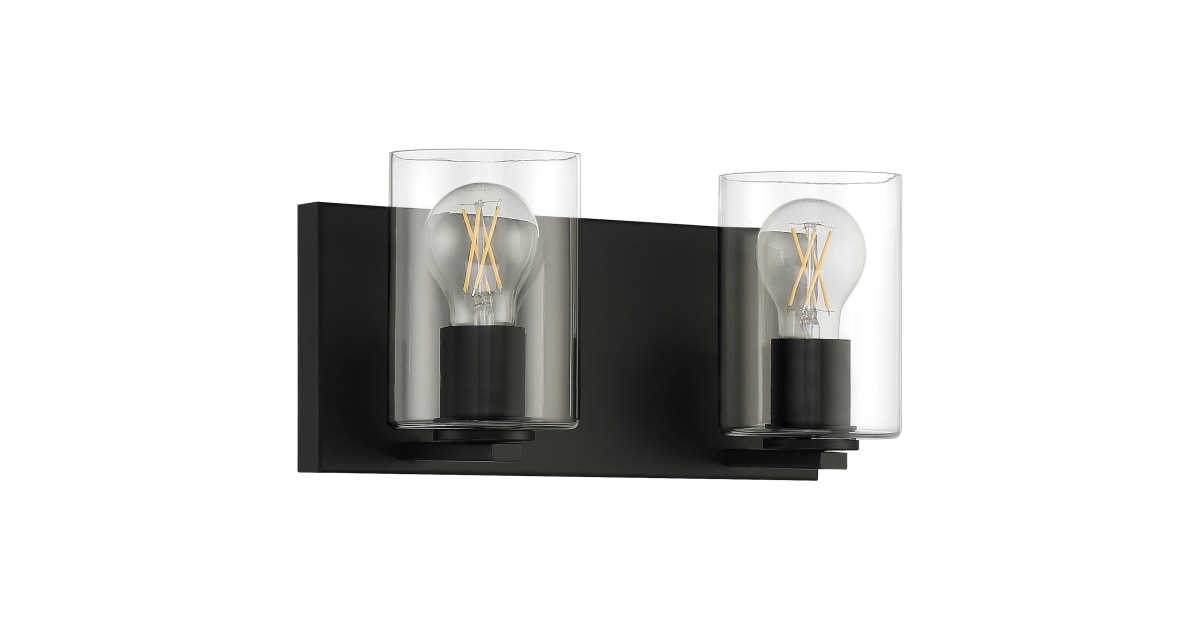Access Lighting 62581LEDDLP-MBL/CLR Oslo 2 Light 14" Wide LED Vanity ...