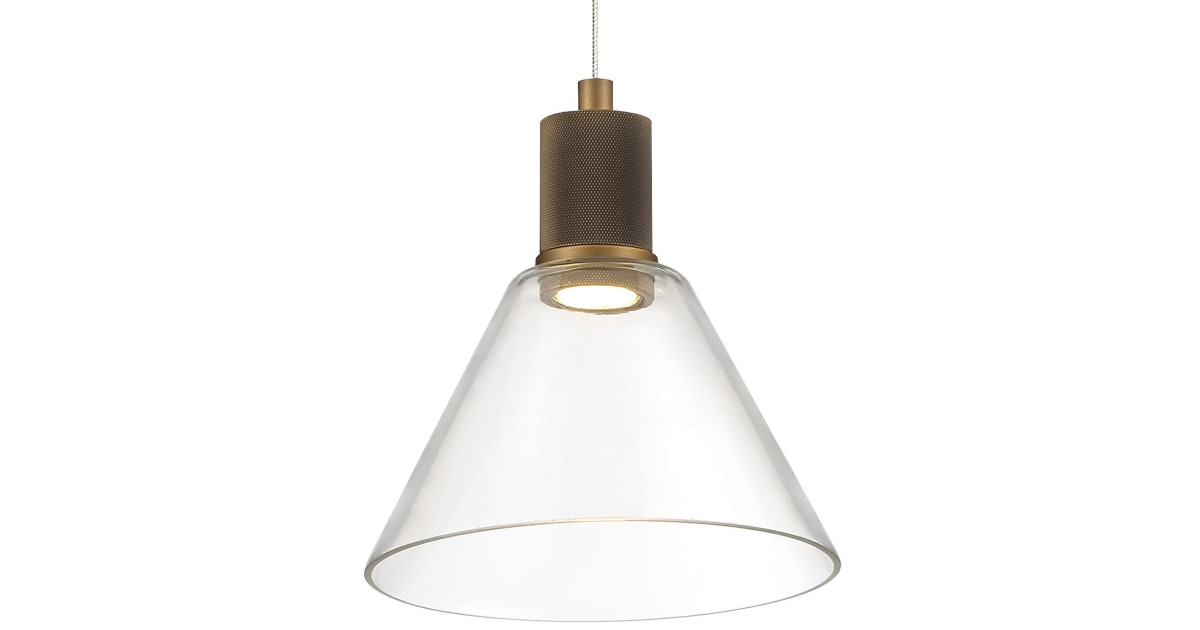 Access Lighting 63140LEDD-ABB/CLR Port Nine 8" Wide LED Mini Pendant ...
