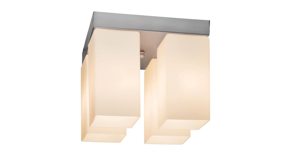 Access Lighting 20735-BS/ASC Turin 4 Light Flush Mount Ceiling Fixture ...