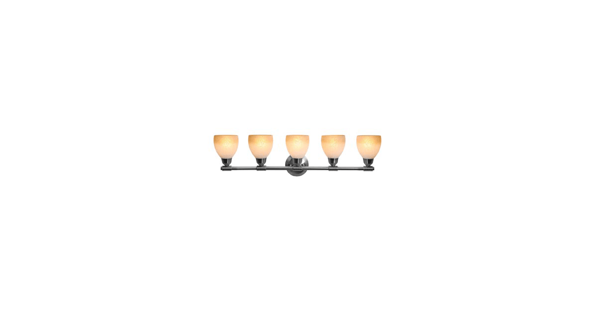 Access Lighting 23805-BS/FRA Five Light Up Lighting 42" Wide Bathroom ...