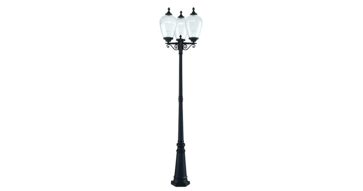 Acclaim Lighting 5369BK/CL Acorn 3 Light Post Light | Ferguson Home