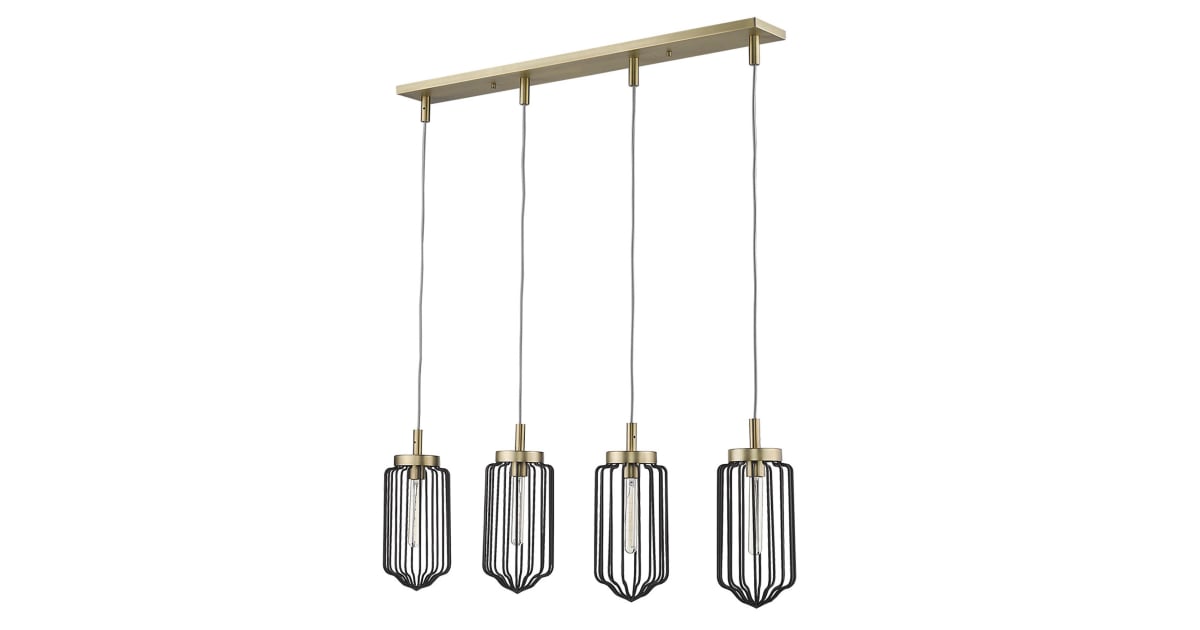 Acclaim Lighting IN31502AB Reece 4 Light 43" Wide Linear Pendant ...