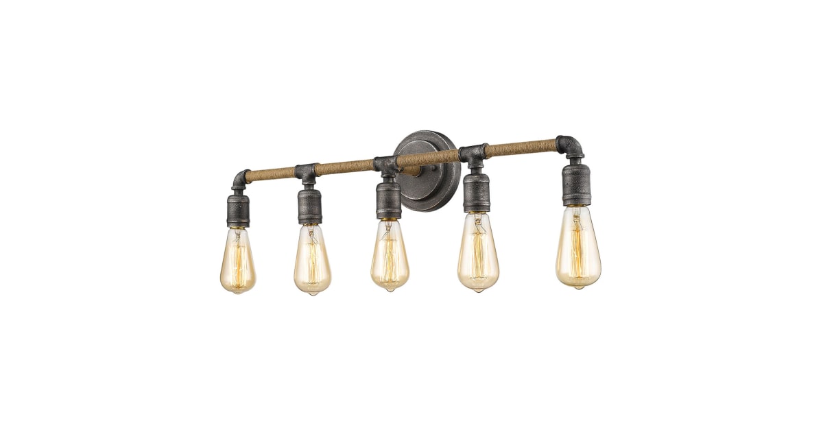 Acclaim Lighting IN41329AGY Grayson 5 Light 28" Wide Bathroom Vanity ...