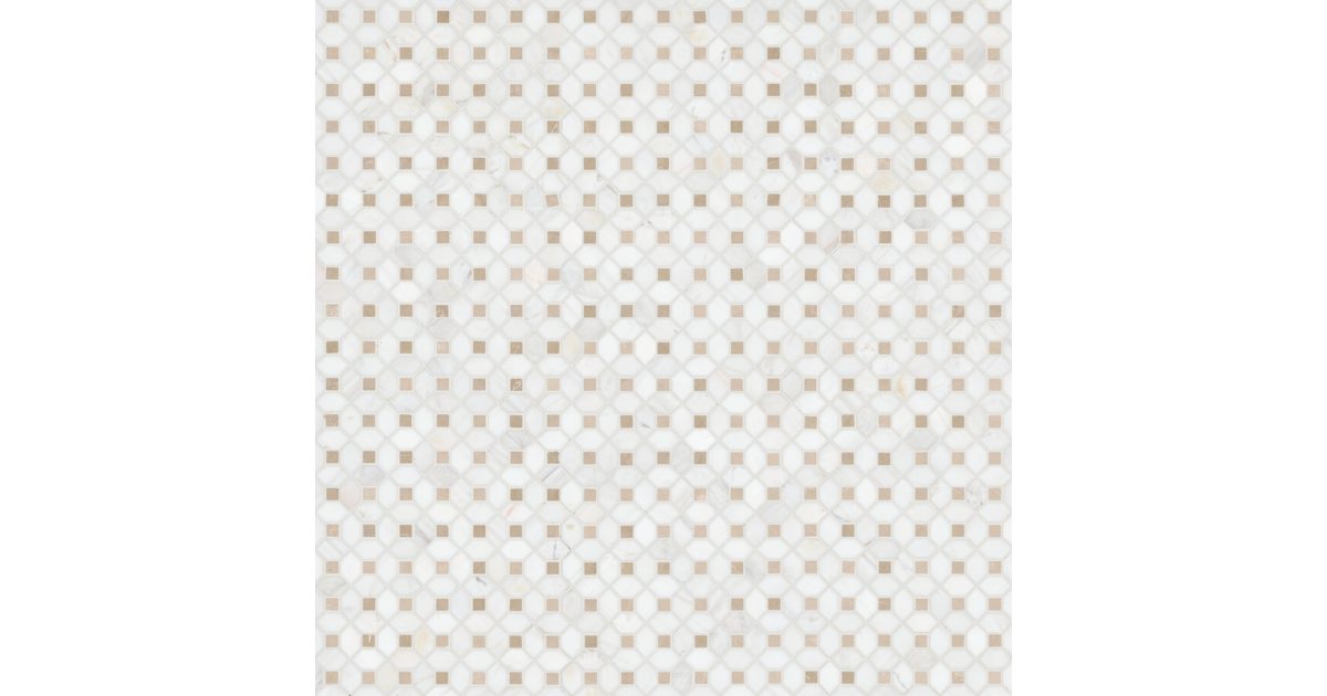 Ackland AKM-S-CAFRGO12X12PIP-CA 12" x 12" Marble Dot-Mounted Wall ...