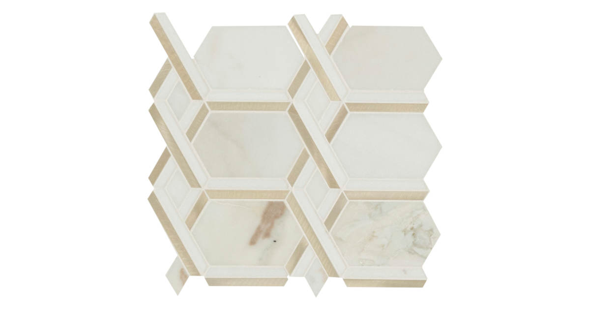 Ackland AKM-SM-ARSOEM12X12GEX-CA Artemis - 12" x 12" Metal and Stone ...