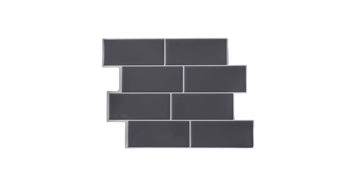 ACP V5002 TackTile - 11-1/2" x 8-3/8" Peel and Stick Vinyl Subway Tile ...