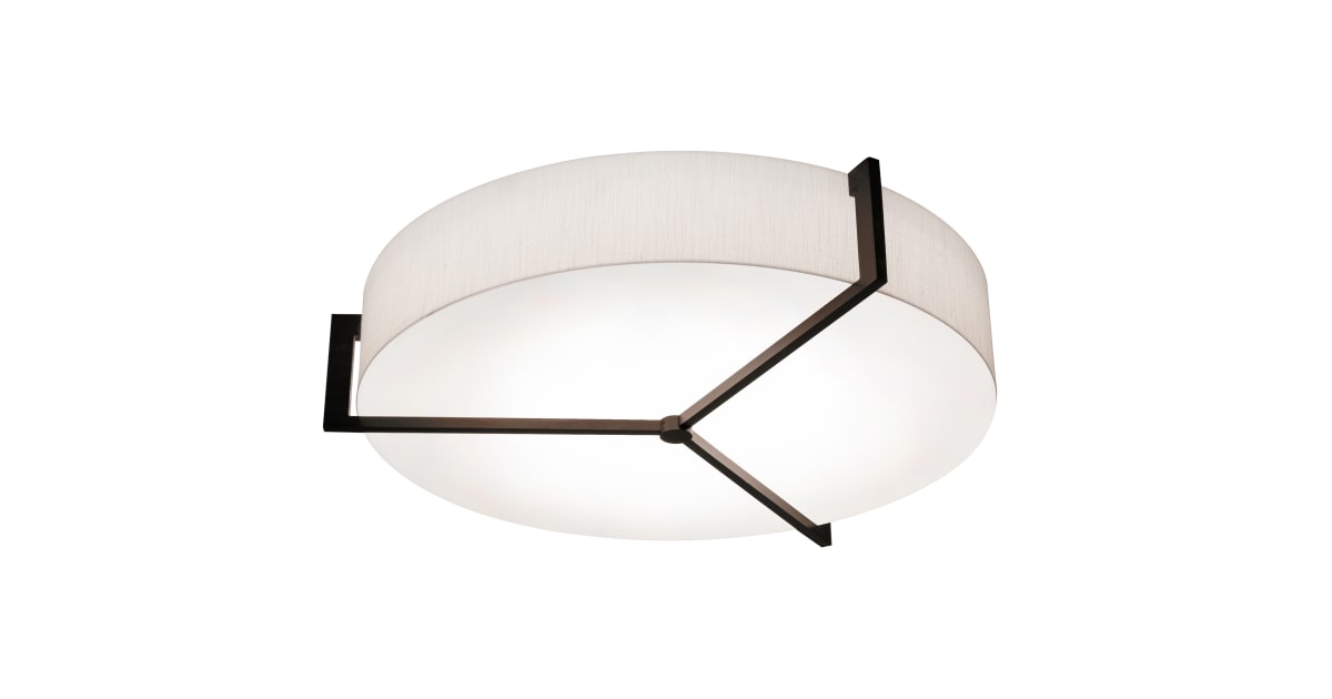 AFX APF1932MBES-LW Apex 3 Light 22" Wide Flush Mount Drum Ceiling ...