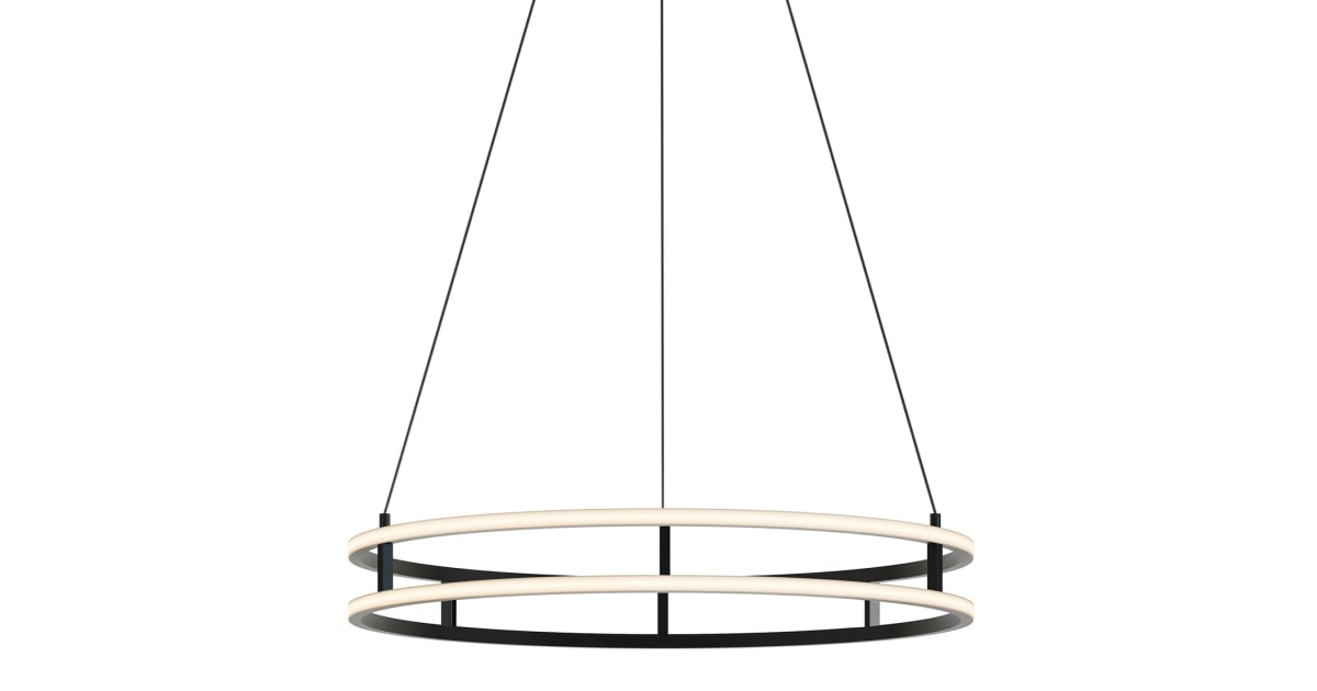 AFX GEMP32LAJUDBK Gemini 32" Wide LED Ring Chandelier | Ferguson Home