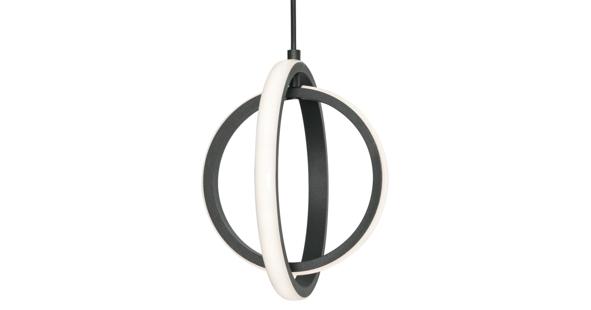 AFX LCKP09L30D1BK Lock 2 Light 9" Wide LED Mini Pendant | Build.com