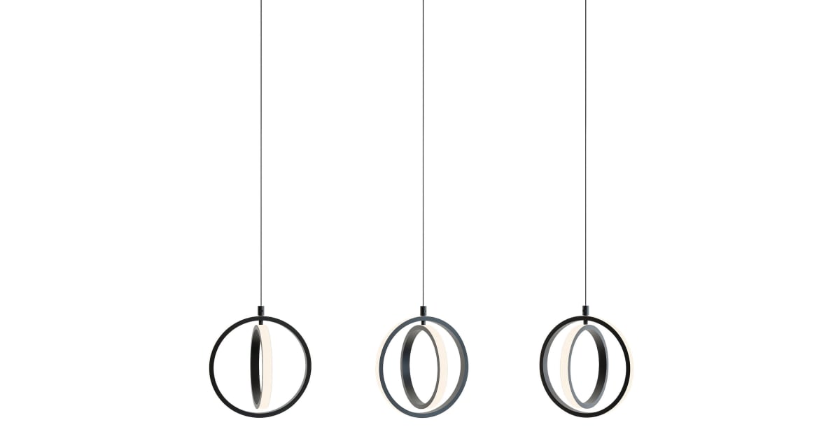 AFX LCKP09L30D1BKLNR3 Lock 36" Wide LED Linear Pendant | Ferguson Home