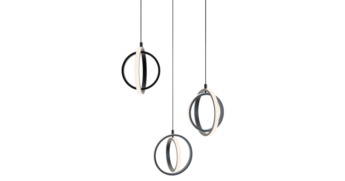 AFX LCKP09L30D1BKRND3 Lock 23" Wide LED Multi Light Pendant | Ferguson Home