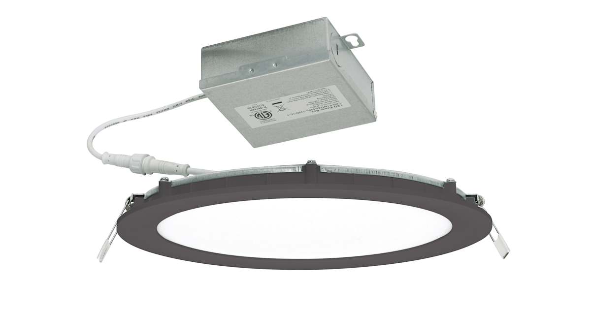 AFX TUCF08LAJD1BK Tuck LED Canless Recessed Fixture with 8" Wafer Trim ...