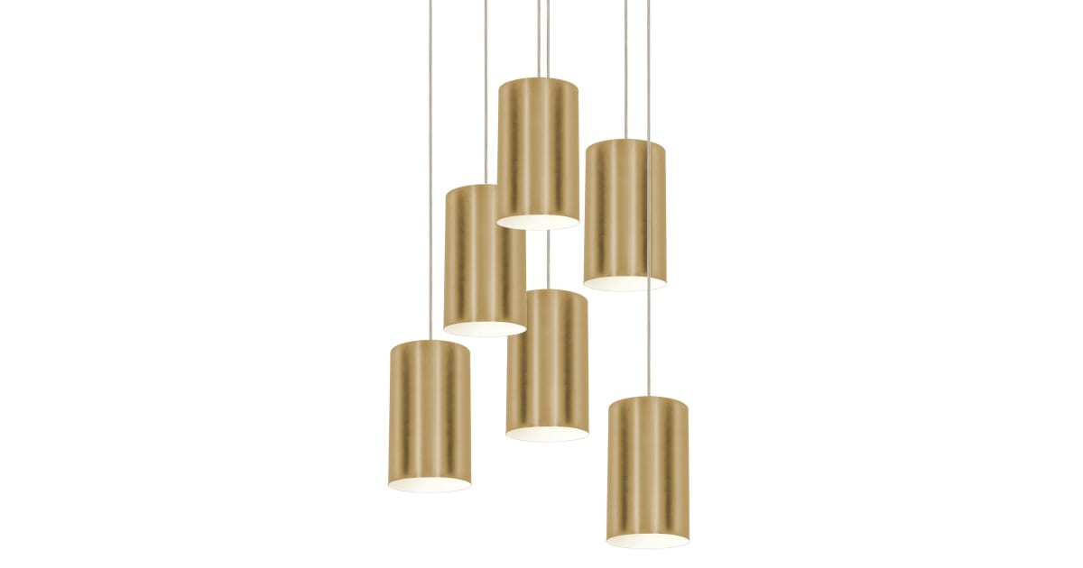 AFX TYKP04MBSBRND6 Tyke 6 Light 24" Wide Multi Light Pendant | Ferguson ...