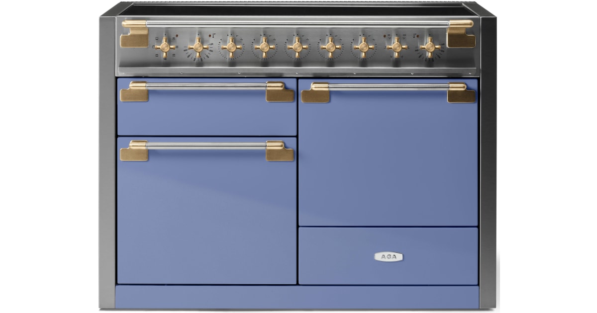 AGA AEL481INABCBB Elise Series 48 Inch Wide 6 Cu. Ft. Free Standing ...