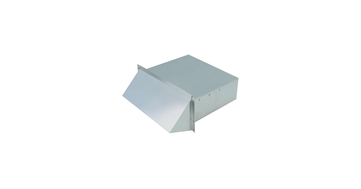 Air King WCR10 3.25 Inch x 10 Inch Galvanized Wall Cap with Back Draft ...
