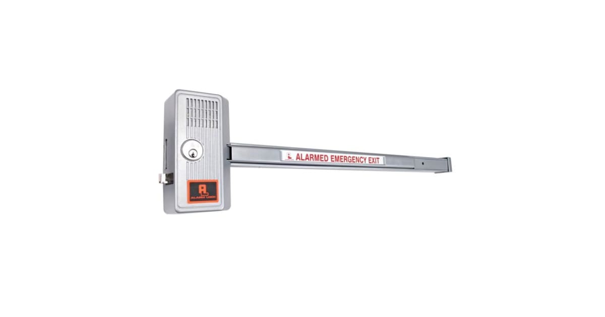 Alarm Lock 700WP28 36" Sirenlock Fire Rated Rim Latch Exit Device With ...