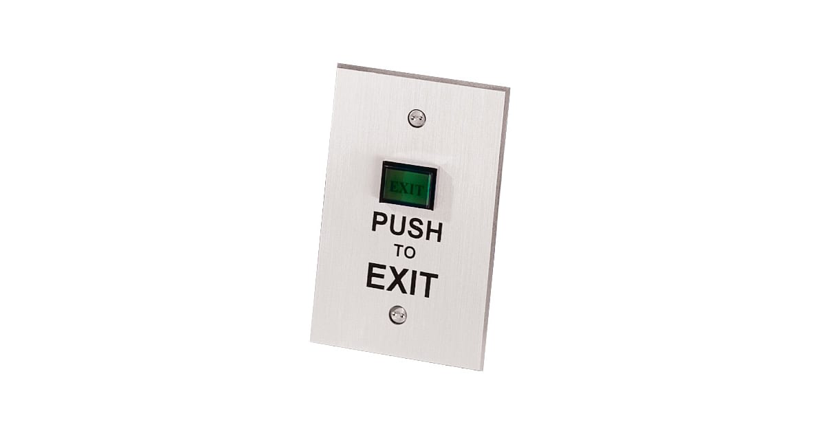 Alarm Lock PE1 3" Wide x 4.75" Tall Standard Switch Plate with Round ...