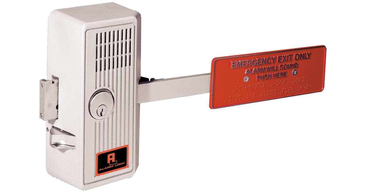 Alarm Lock 25028 Sirenlock 18" Wide Grade 1 Paddle Rim Exit Device ...