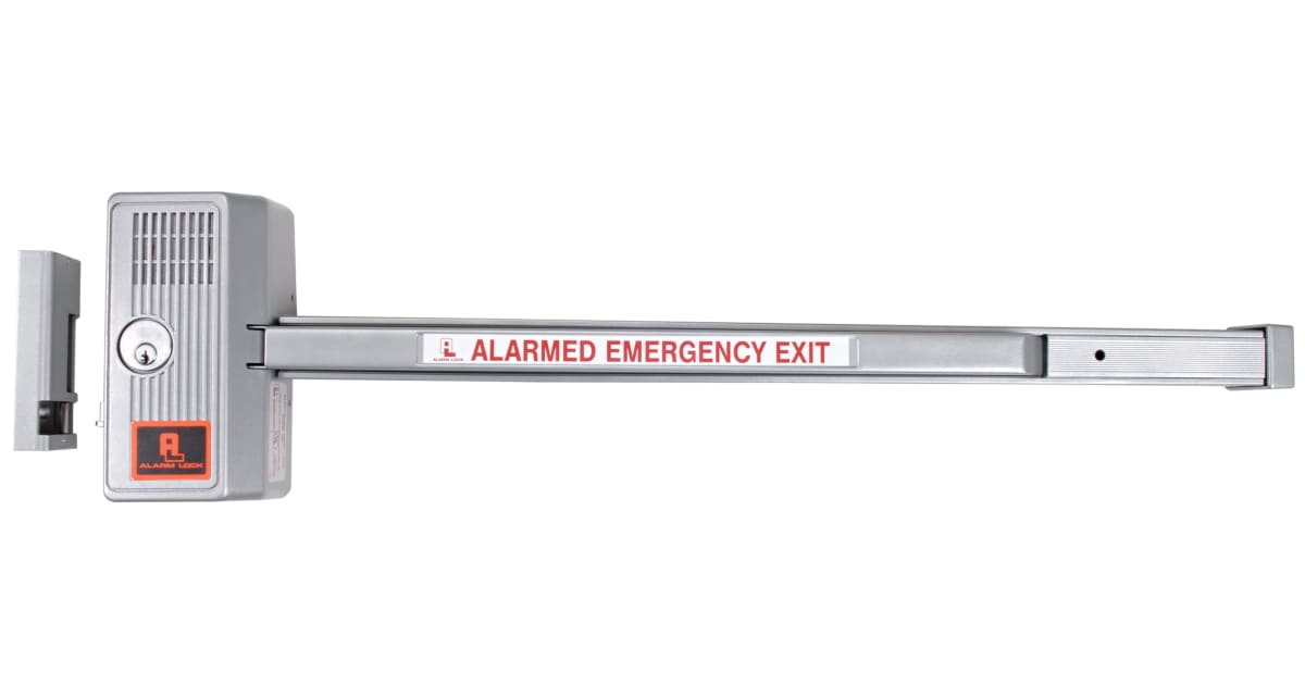 Alarm Lock 70028 Sirenlock 33" Wide Grade 1 Push Bar Rim Exit Device ...