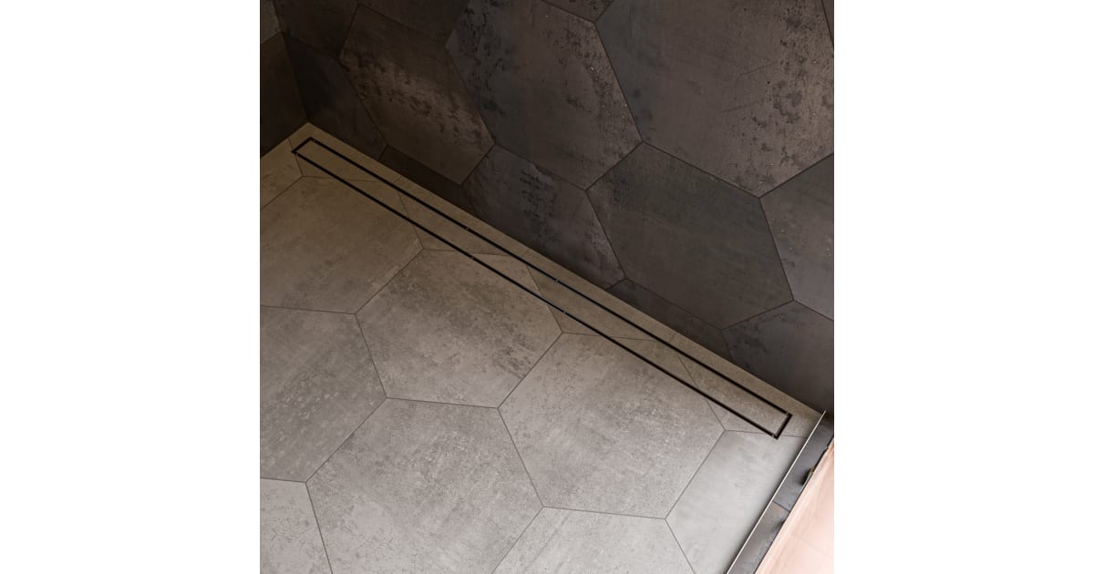 ALFI brand ABLD59A 59" Stainless Steel Linear Shower Drain - Less Cover ...